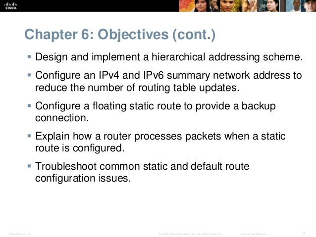 CCNAv5 - S2: Chapter 6 Static Routing