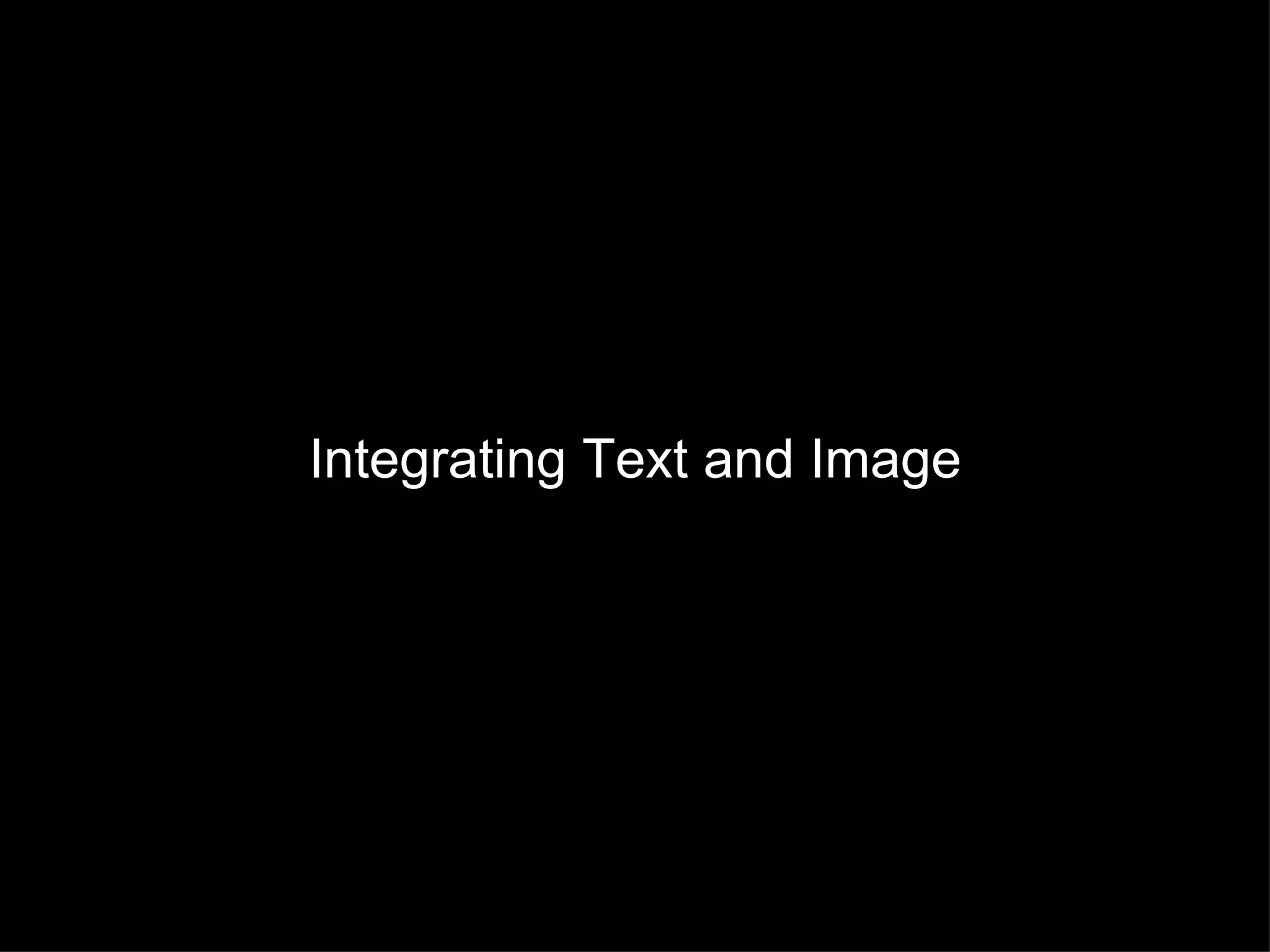 Integrating Text and Image | PPS