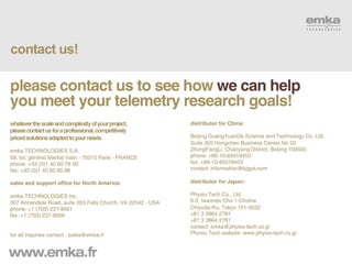 emka TECHNOLOGIES - Telemetry - emkaBELT noninvasive telemetry respiration measurement system | PDF