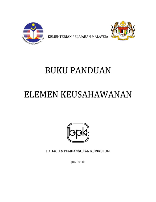 Emk keusahawan kssr tahun 1 | PDF