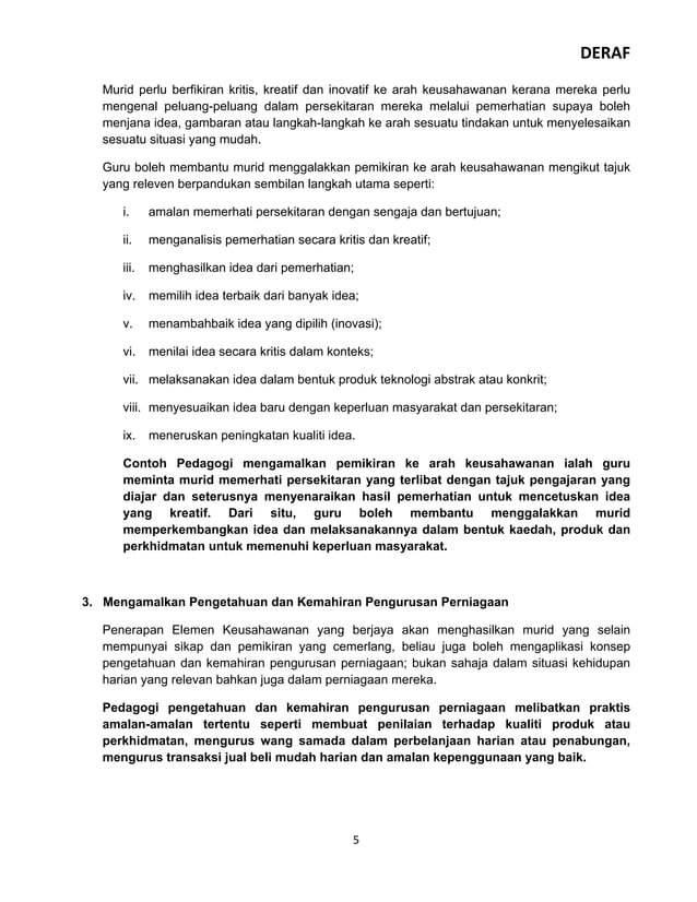 Emk keusahawan kssr tahun 1 | PDF