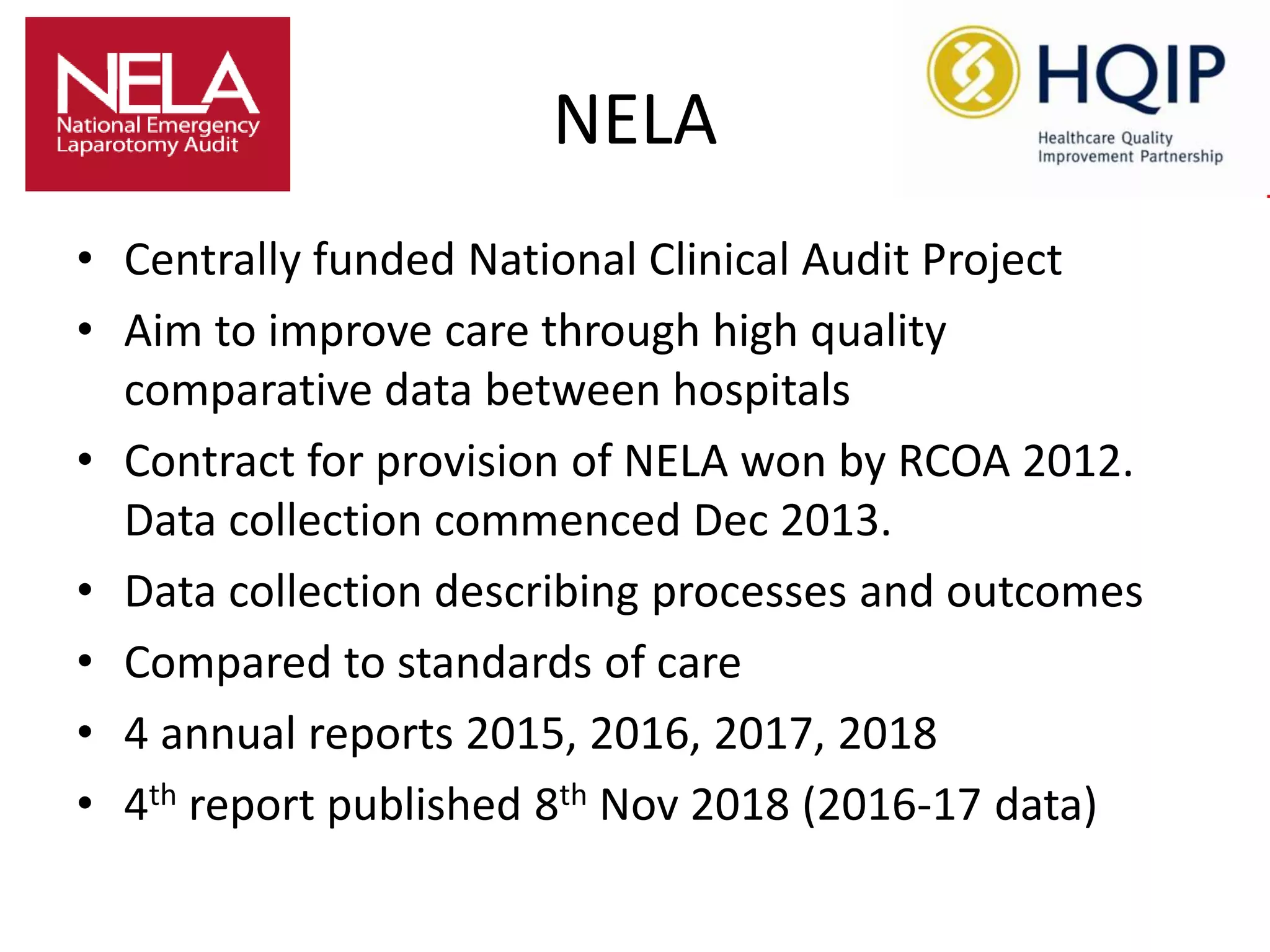 Introduction The Emergency Laparotomy Collaborative Pptx
