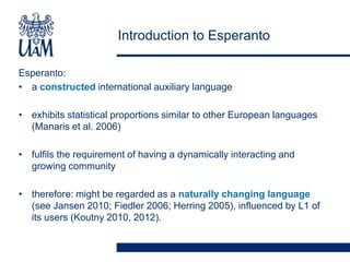 The study of the linguistic worldview in constructed languages on the ...