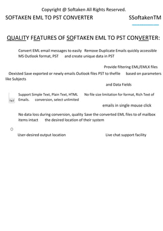 EML to PST Converter Software | PDF