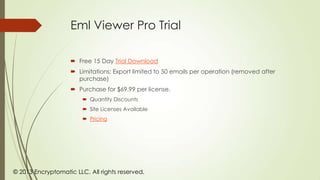 Eml Viewer Pro .eml document manager | PPT