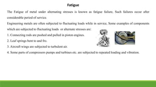 Fatigue failure and creep, Engineering Materials, Mechanical ...