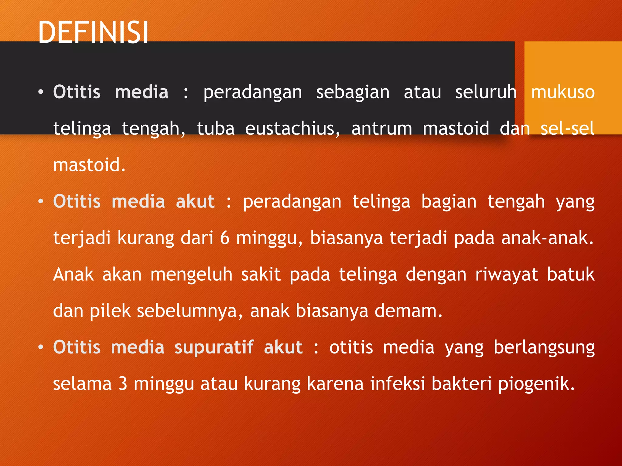 Otitis media akut | PPTX