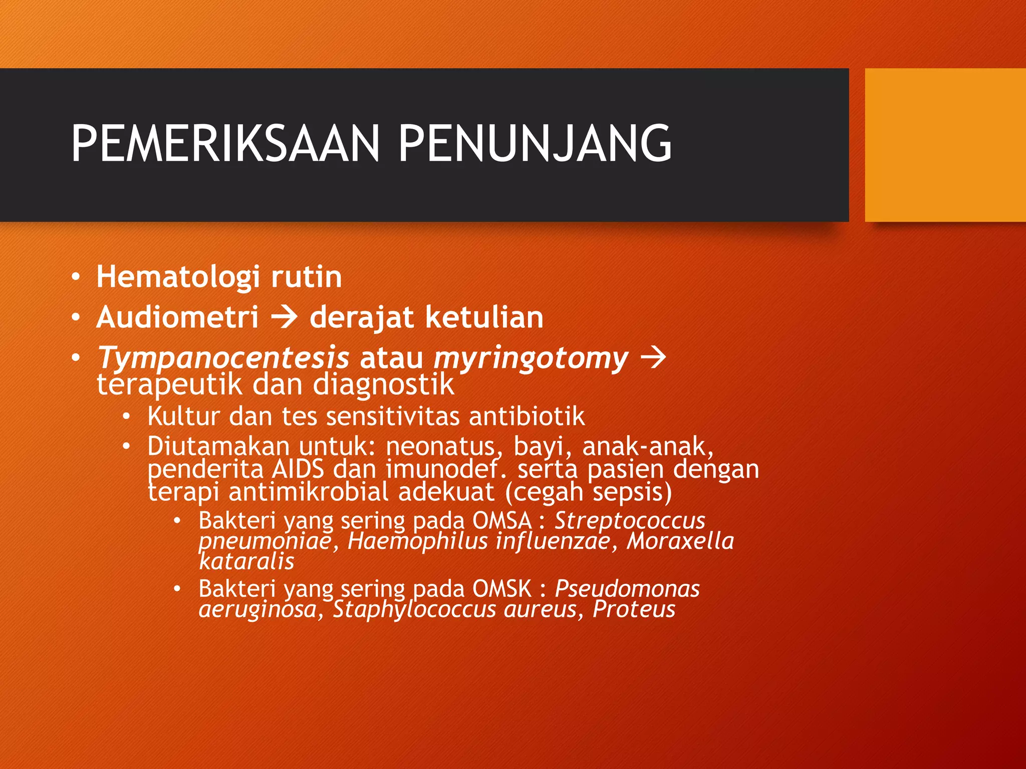 Otitis media akut | PPTX