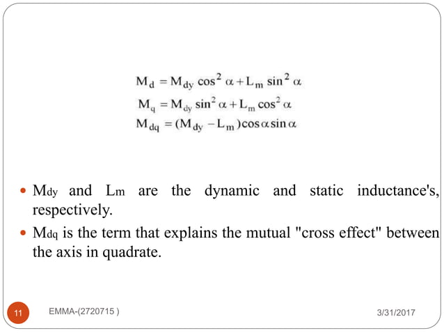 Induction Machine Modeling With Saturation And Series Iron Losses Resistance Ppt