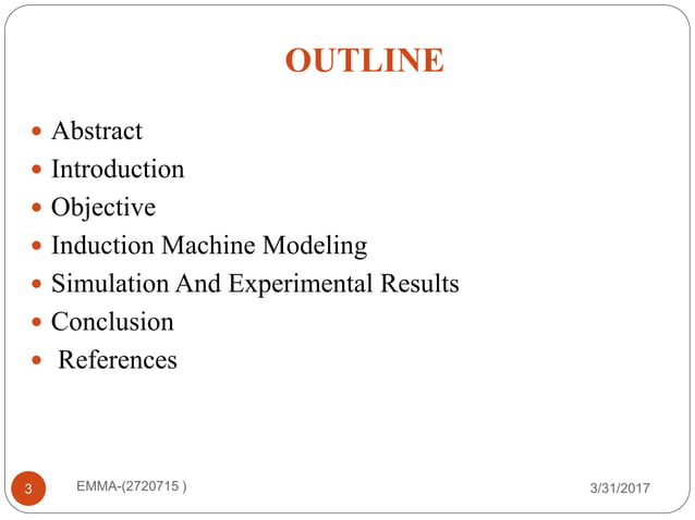Induction Machine Modeling With Saturation And Series Iron Losses Resistance Ppt
