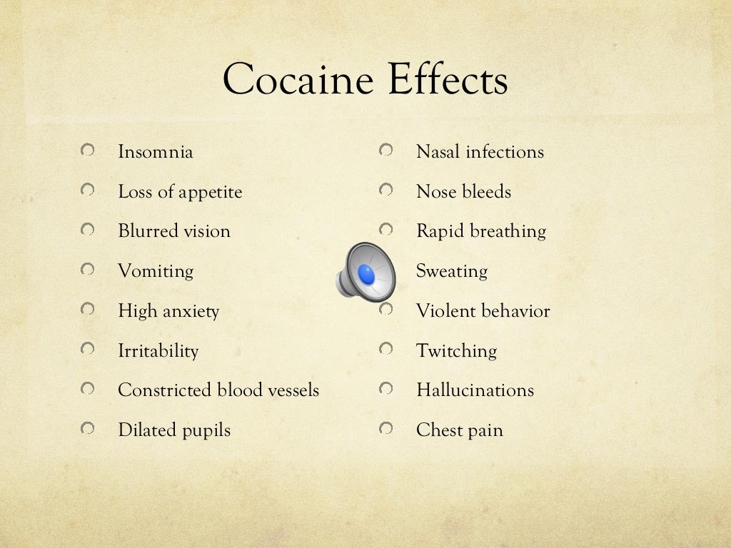 Cocaine presentation