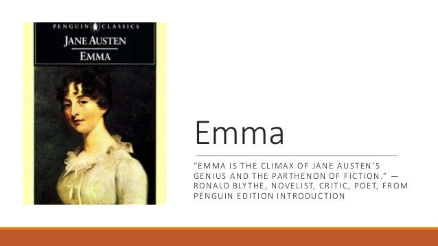 Presentation 1 on Emma by Jane Austen