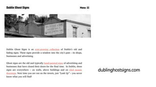 Dublin Ghost Signs | PPTX