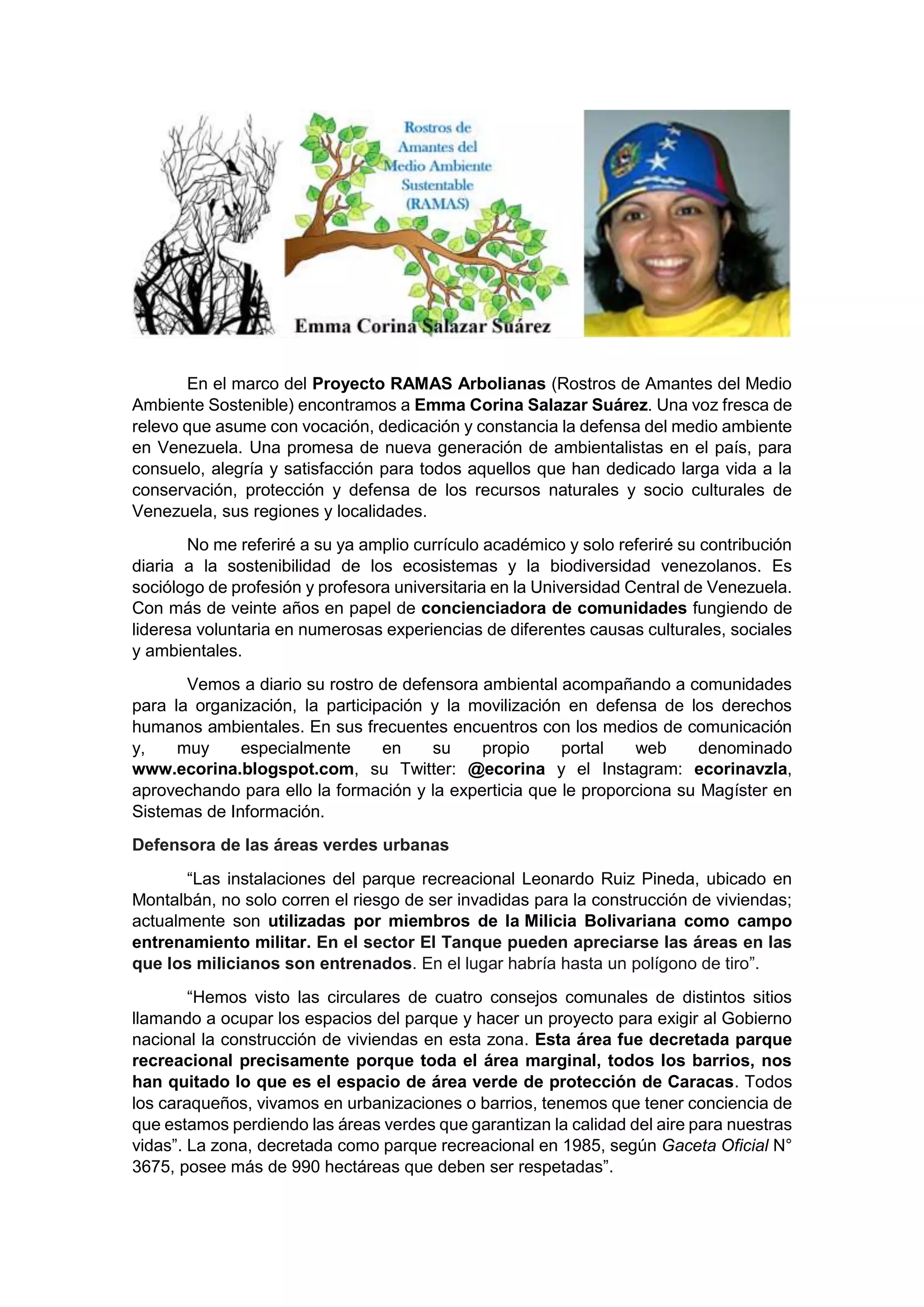 Emma Corina Salazar Suárez es parte significativa de los Rostros de ...