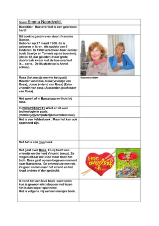 Emma hoe overleef ik | DOCX