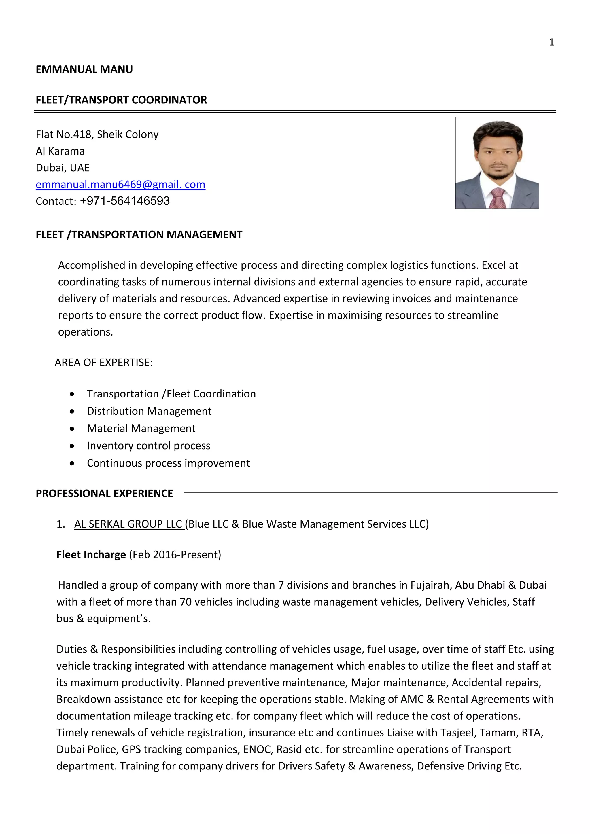 Emmanual manu cv | PDF