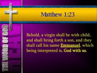 Emmanuel, God With Us | PPT
