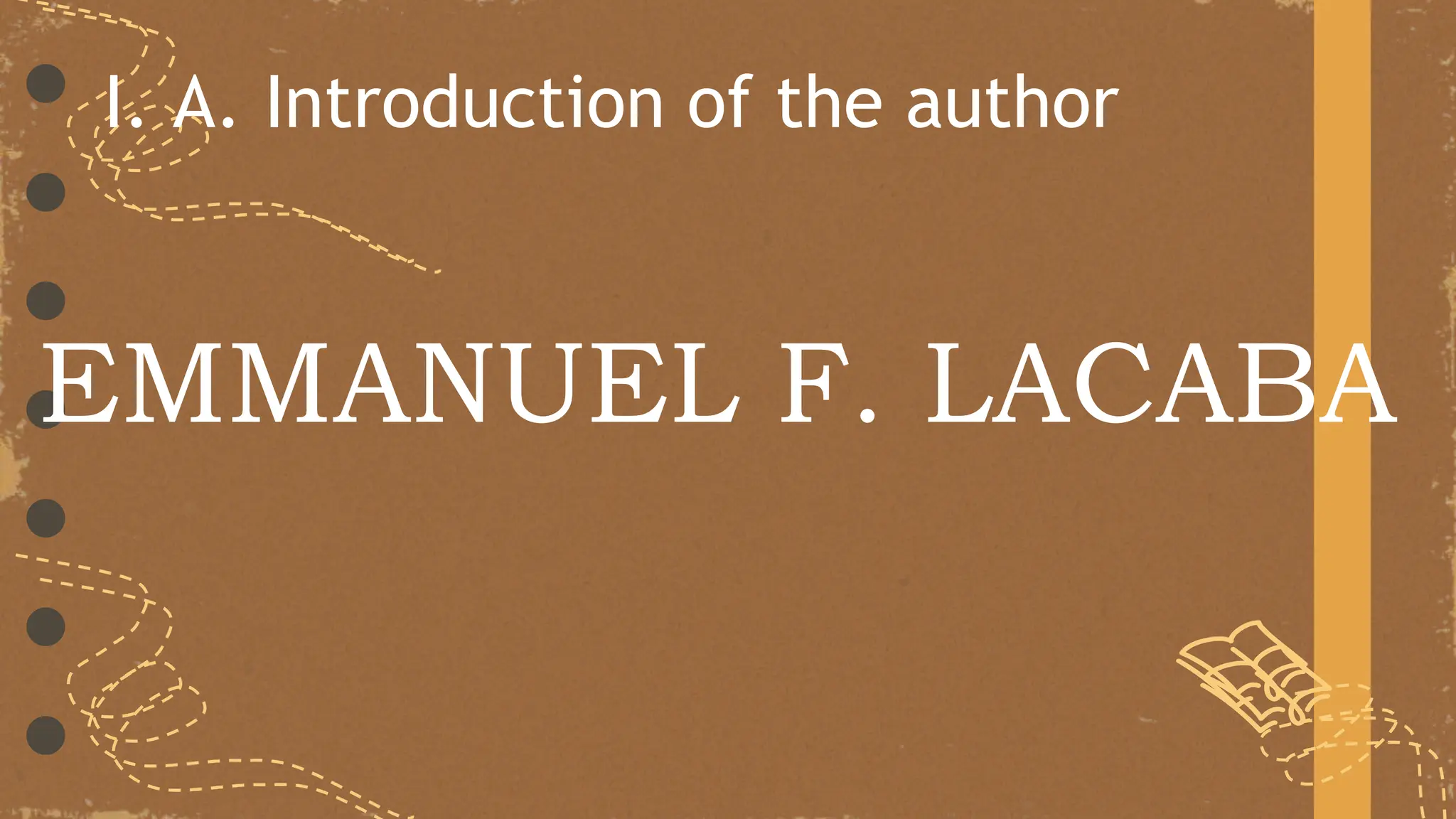 Life, Works, and Death of EMMANUEL-LACABA | PPT