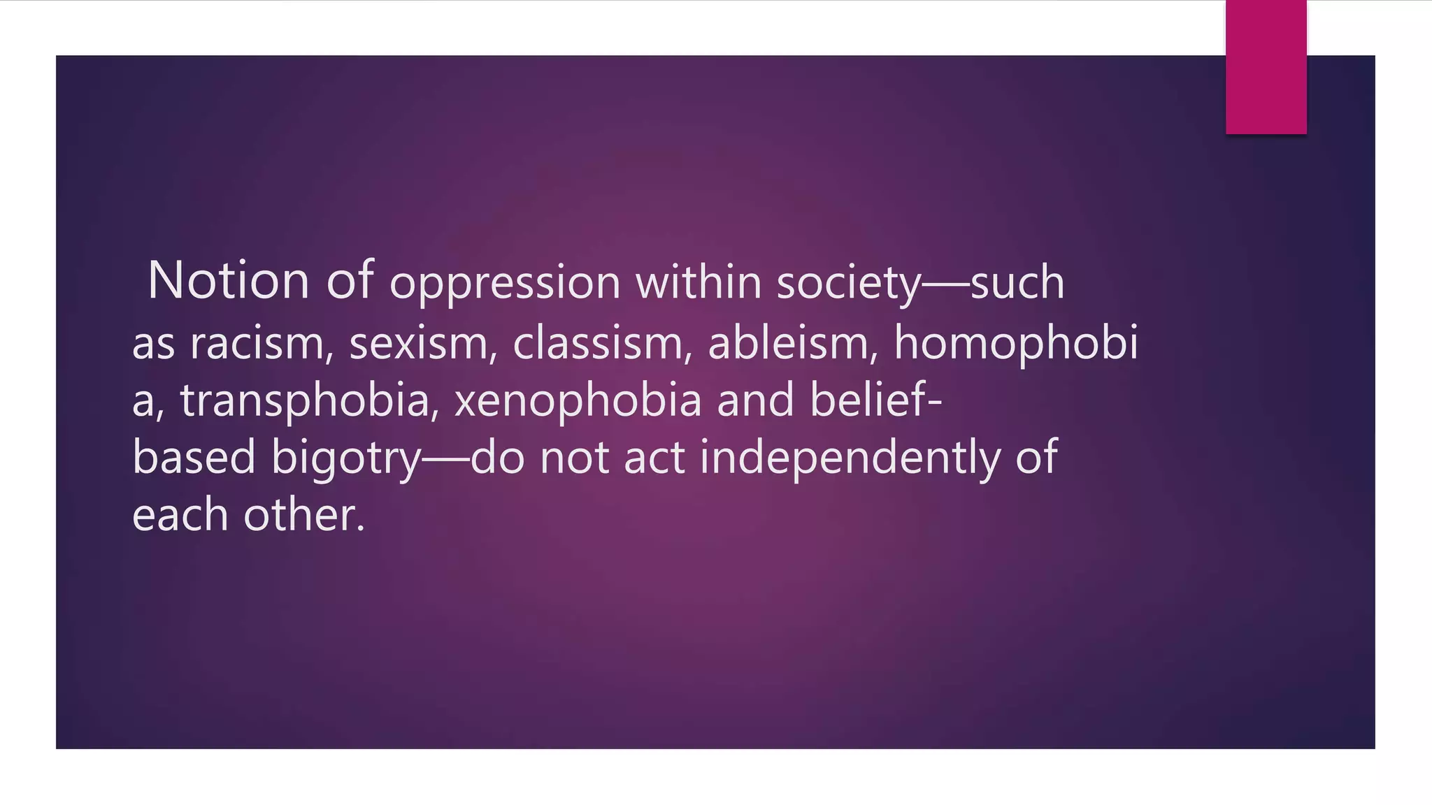 Understanding intersectionality | PPTX