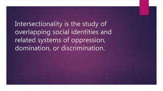 Understanding intersectionality | PPTX