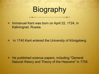 Emmanuel Kant Ethics | PPTX