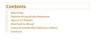 Selecting the Right Platform For Your IoT Solution | PPTX | Internet ...