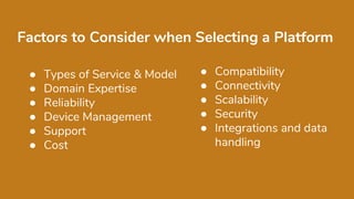 Selecting the Right Platform For Your IoT Solution | PPTX | Internet ...