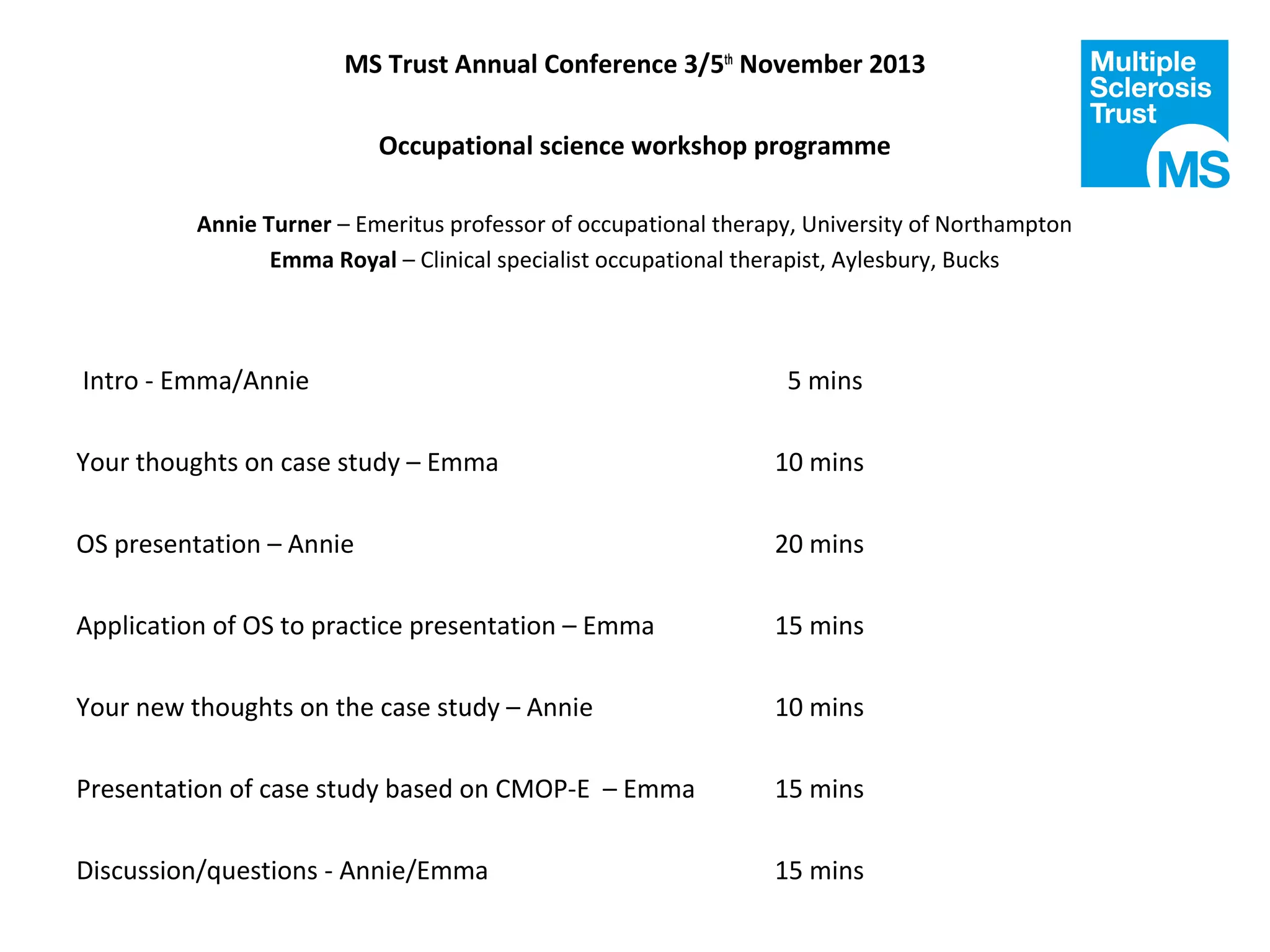 Occupational science and its application to occupational therapy ...