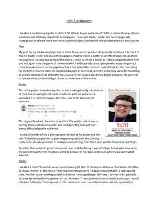 Emma unit 6 ev final 02062020 | DOCX | Video Production | Content ...