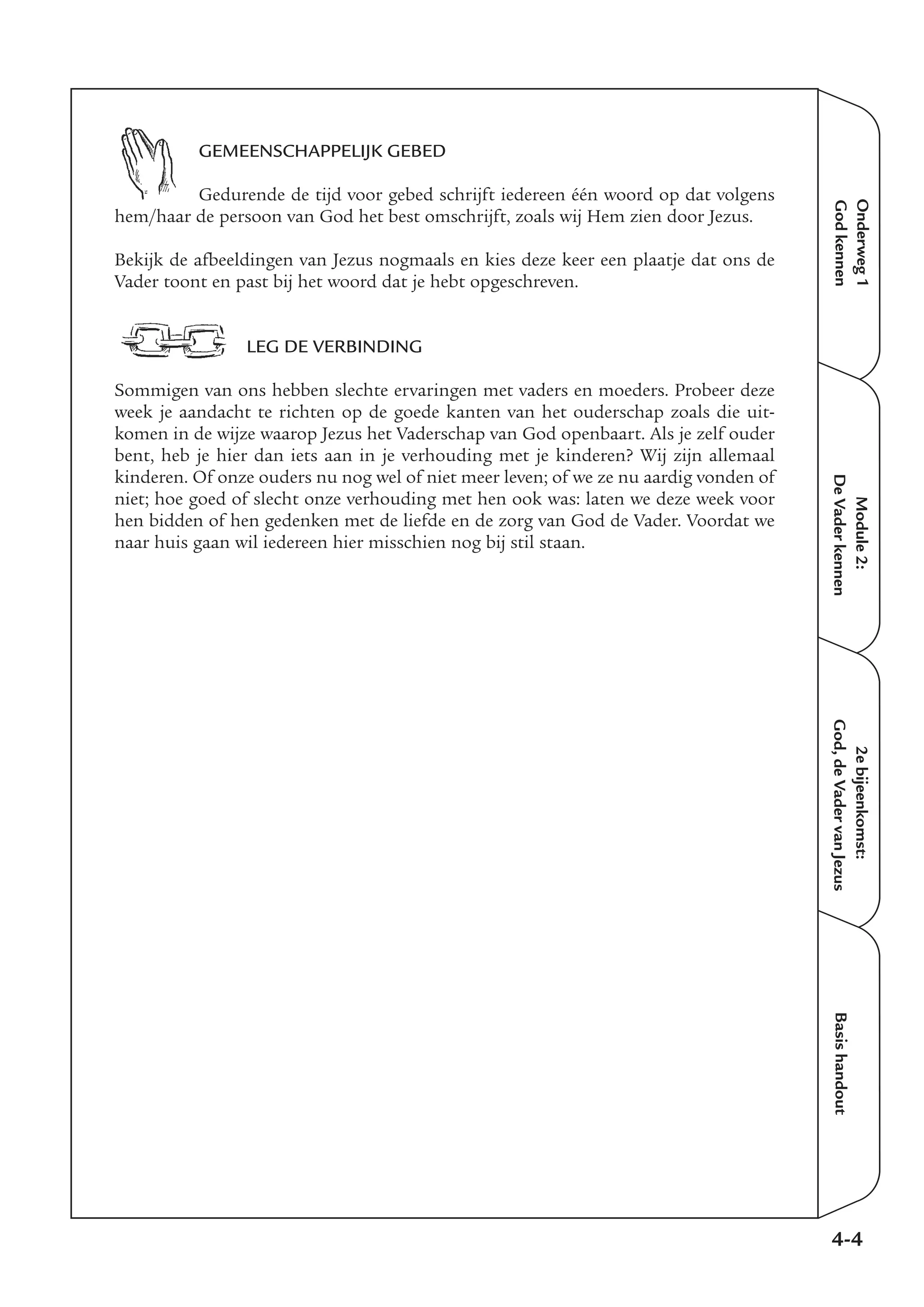 Emmaus handouts-onderweg-1 | PDF | Christianity | Religion & Spirituality