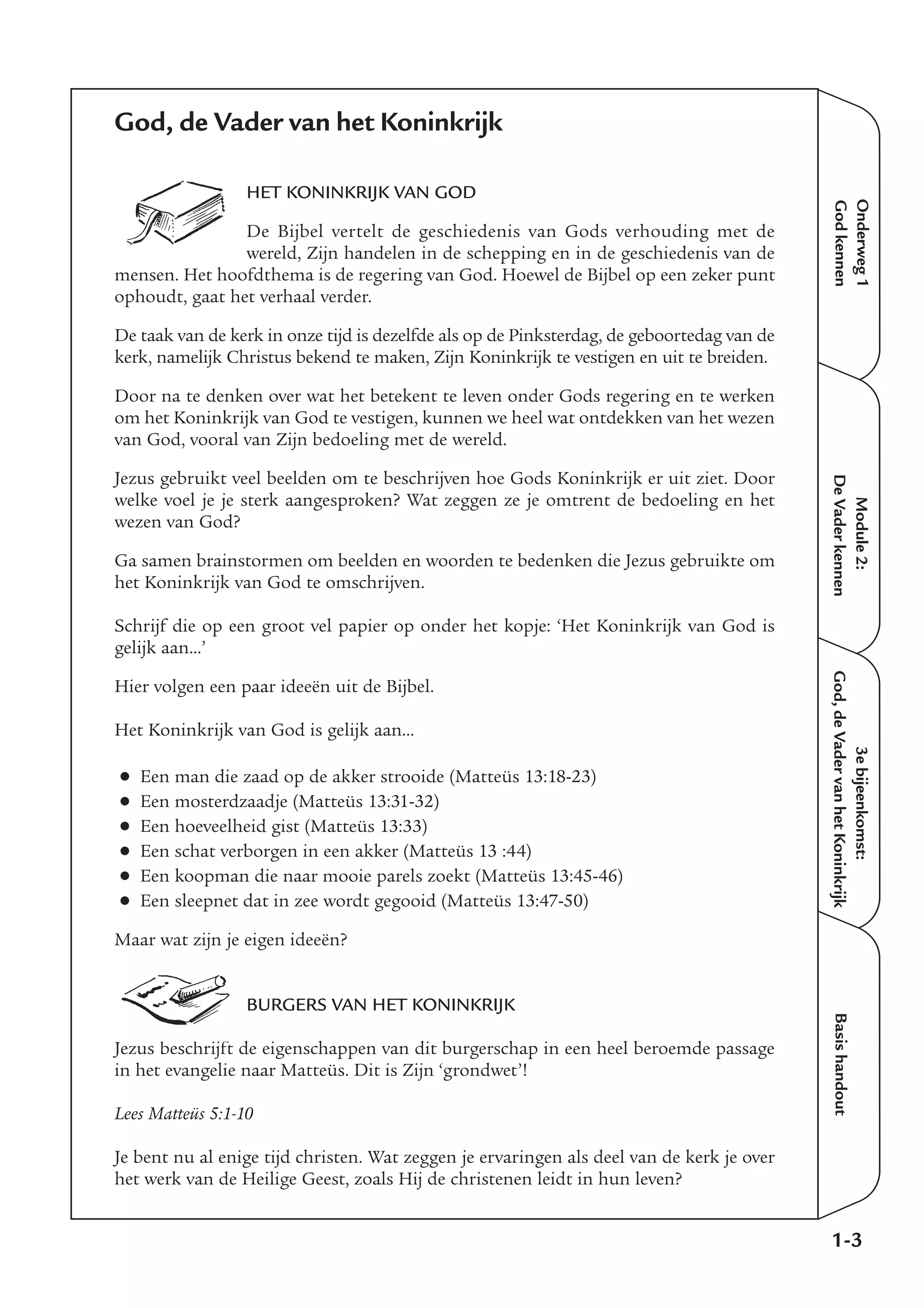 Emmaus handouts-onderweg-1 | PDF | Christianity | Religion & Spirituality
