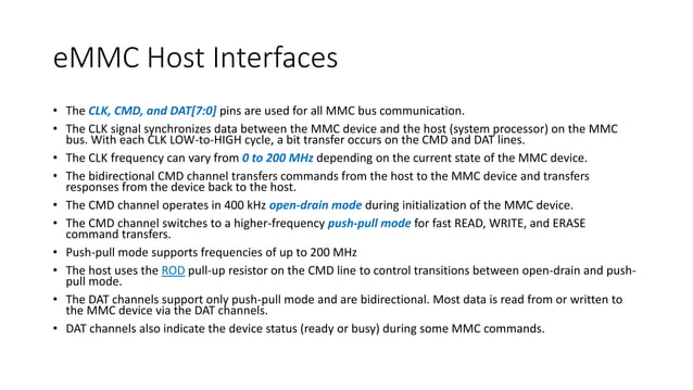 eMMC Embedded Multimedia Card overview | PPTX