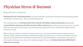 The Emergentologist - Burnout & the Specialty | PPT