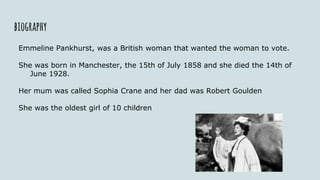 Emmeline Pankhurst | PPTX