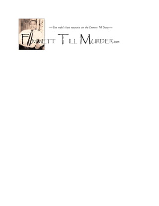 Emmett Till | PDF