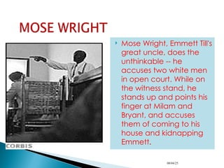 Emmett till important history presentation | PPT