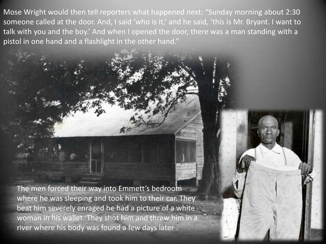Emmett till case powerpoint | PPTX | Crime & Harmful Acts to ...