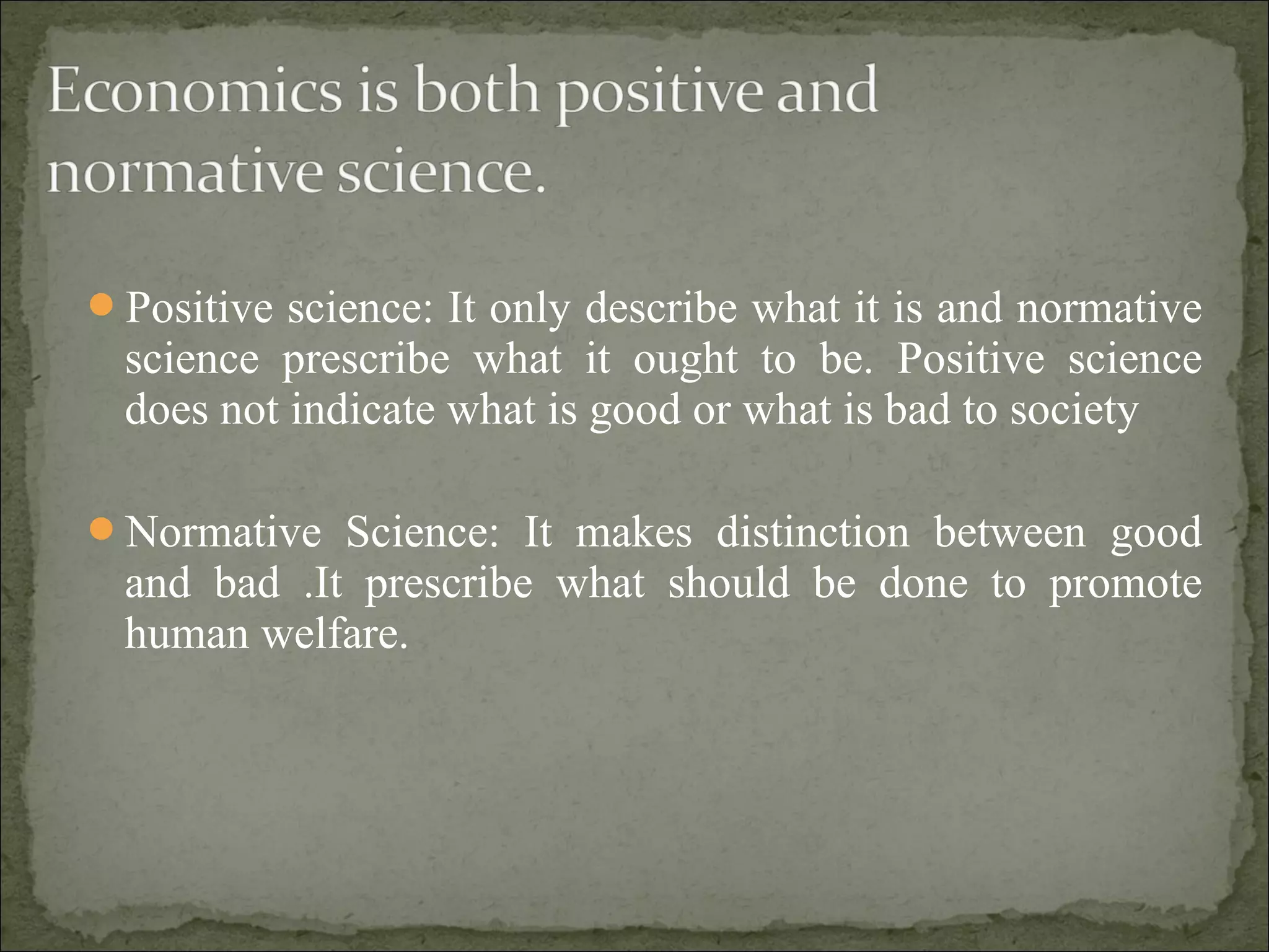 Introduction to Economics ,Nature and scope of economics | PPT