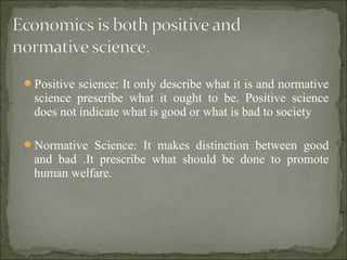 Introduction to Economics ,Nature and scope of economics | PPT