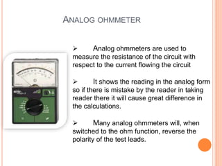 type of ohmmeter | PPTX