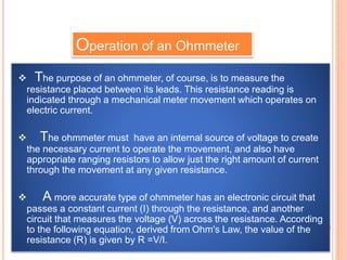 type of ohmmeter | PPTX