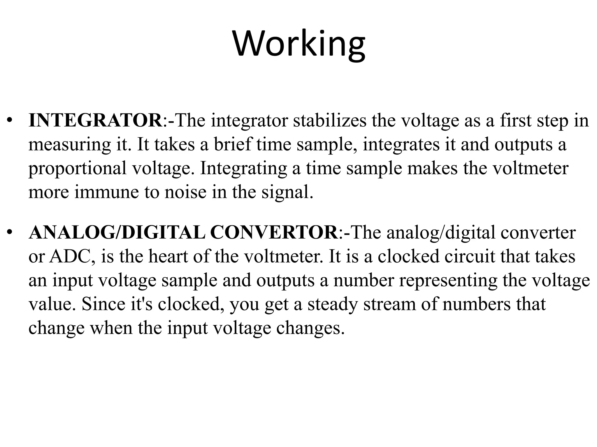 Concept of Digital measurement, block Diagram & study of Voltmeter | PPTX