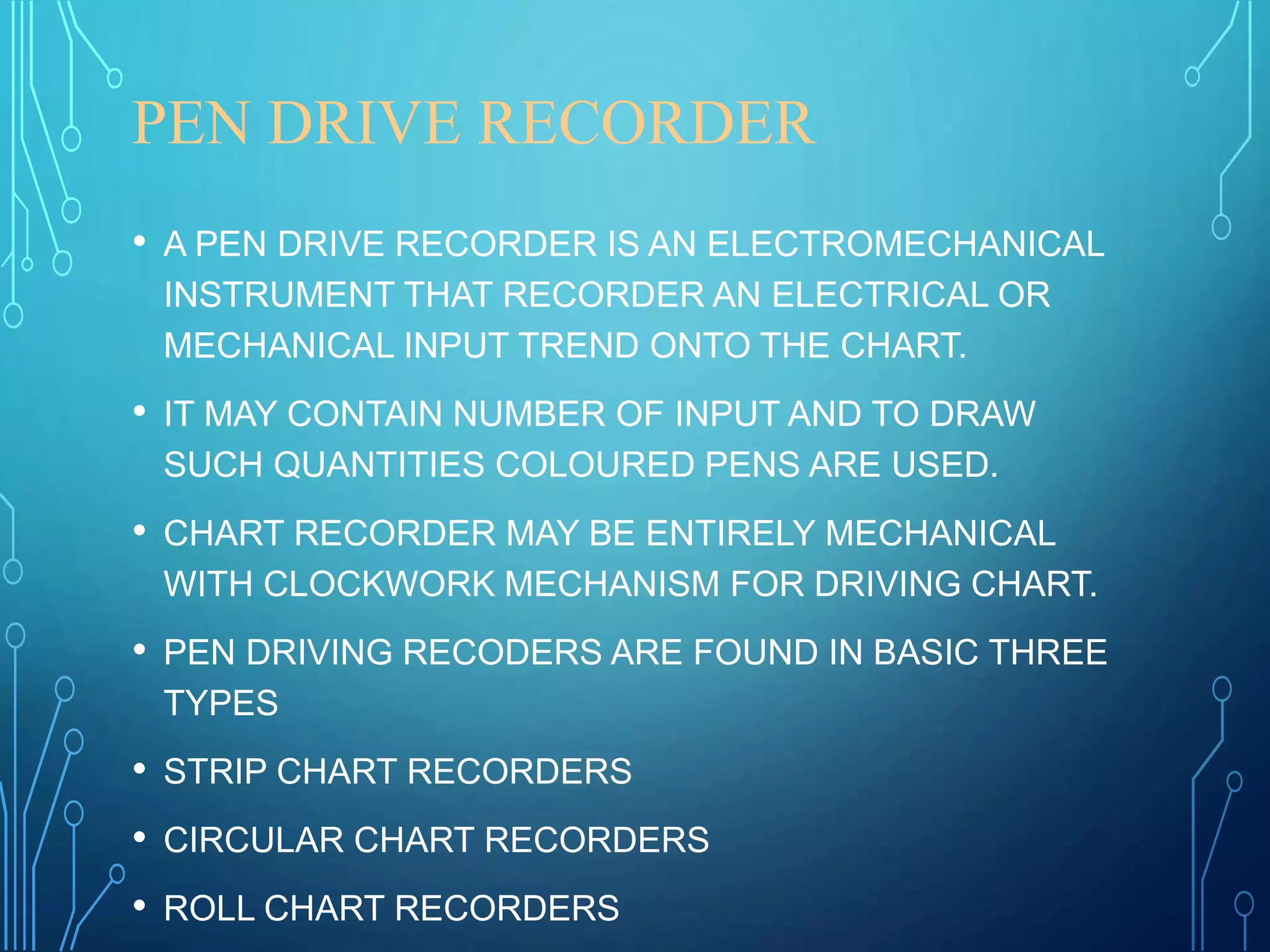 Recorder and pen drive system and display method | PPT