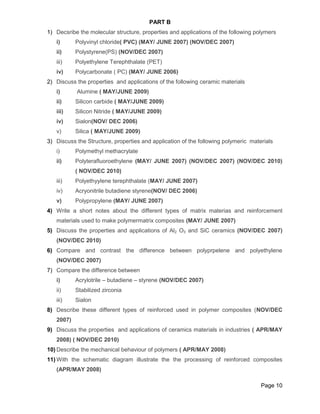 ENGINEERING MATERIALS AND MATERIALS NOTES | PDF