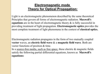 Electro magnetic mode theory | PPTX