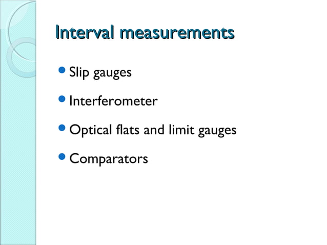 Metrology and Measurements unit 2 | PPT