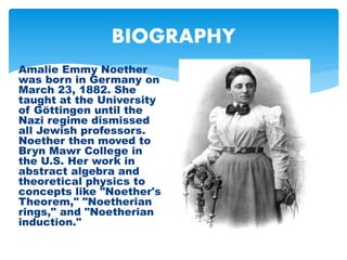 Emmy noether | PPTX