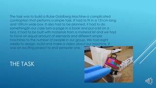 Emmy's rube goldberg machine | PPT