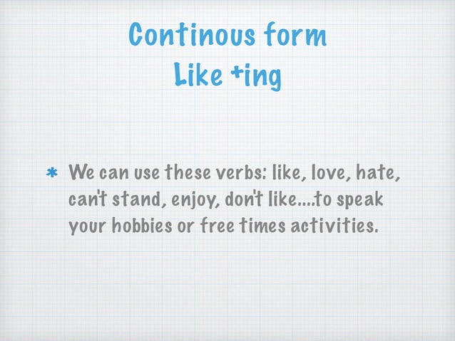 Preferents verbs +ing | PPT
