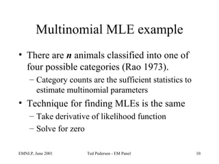 A Gentle Introduction to the EM Algorithm | PPT
